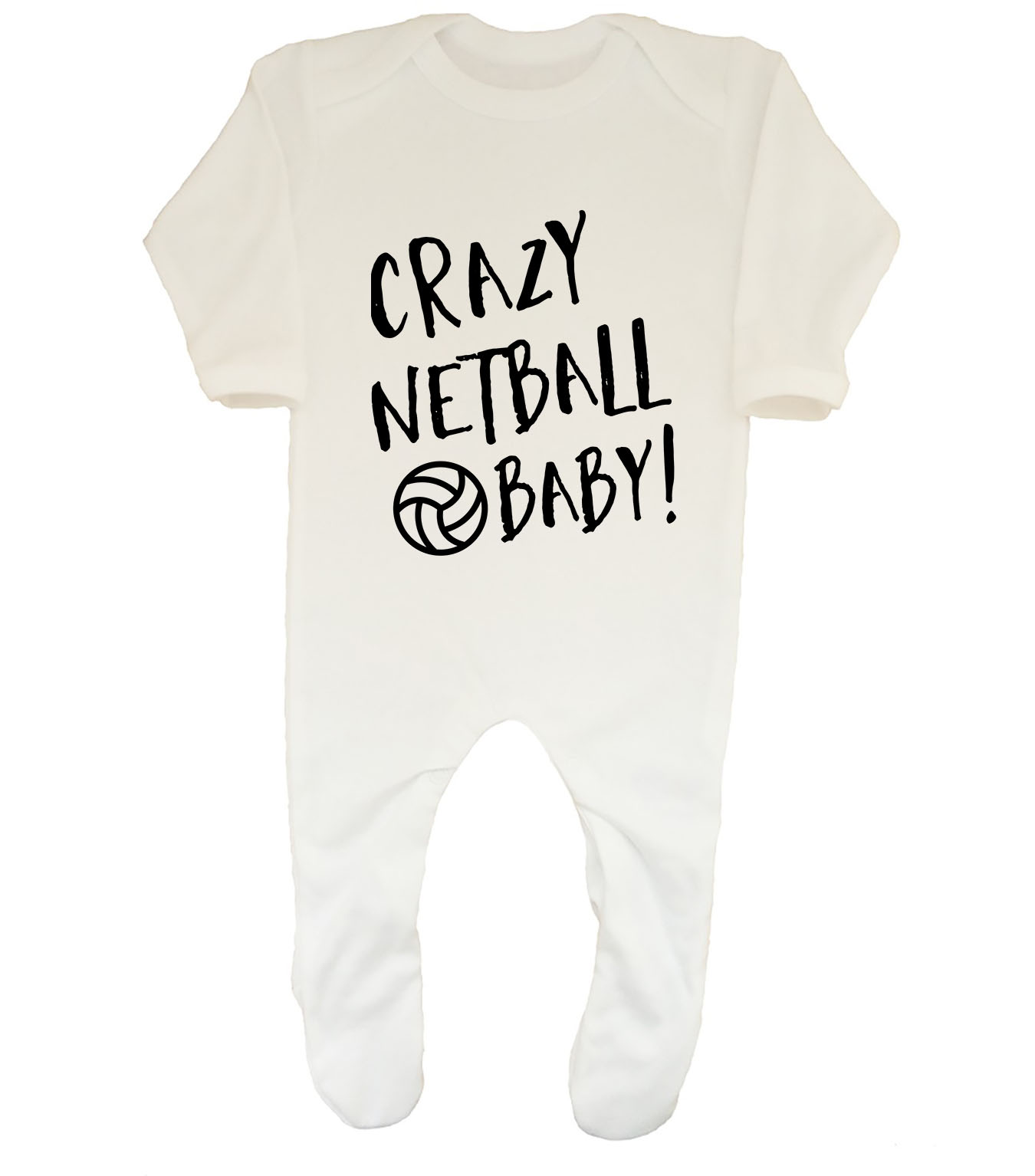Crazy Netball Baby Baby Grow Sleepsuit Boys Girls | eBay